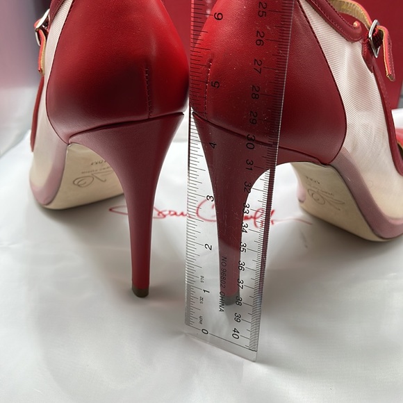 joan oloff | Shoes | Brand New Joan Oloff Rebecca Red Hot Nappa Clear ...